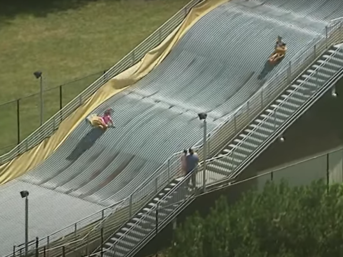 Detroit’s giant slide is back. There will probably be fewer bruises ...