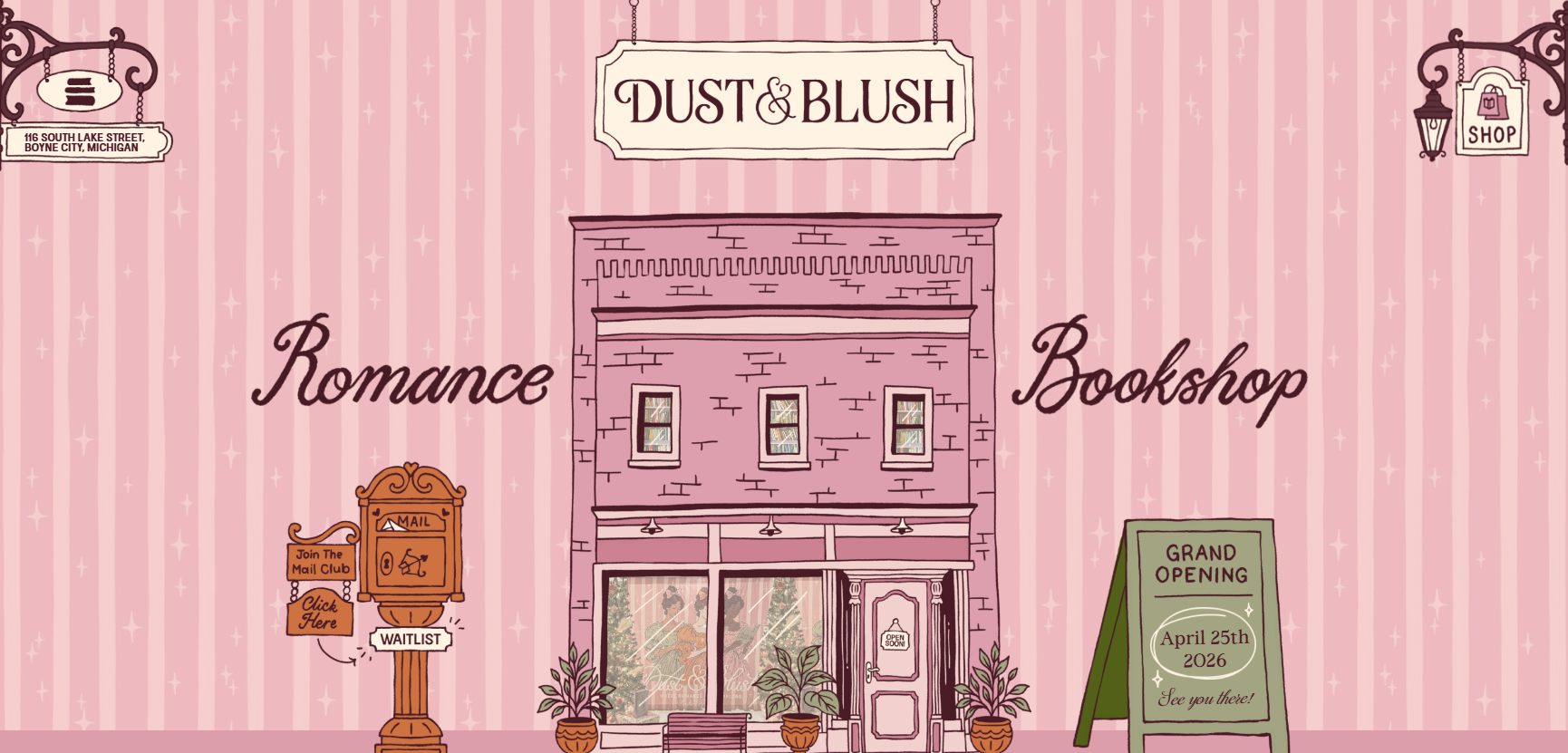 New romance bookstore Dust & Blush Bookshop to open in Boyne City ...