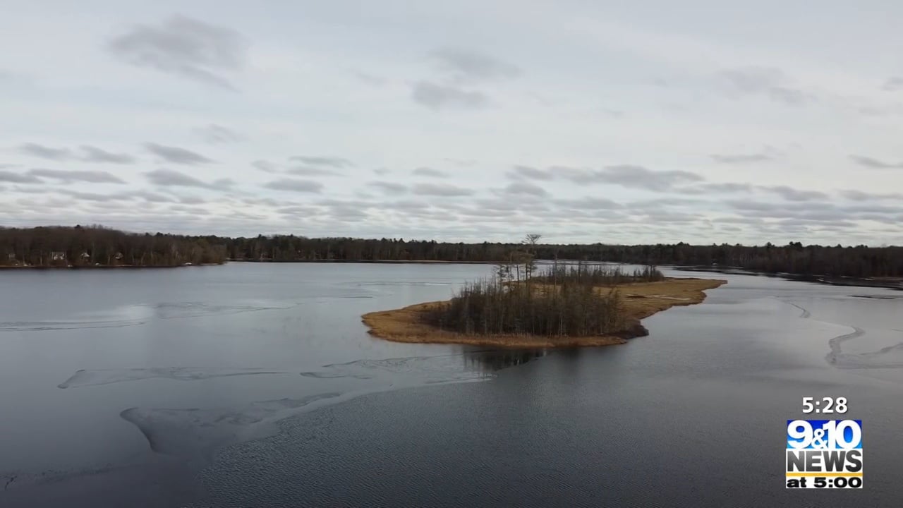 Northern Michigan From Above: Ice Forming on Cedar Hedge Lake – 9&10 News