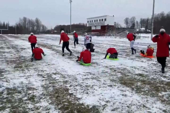 WATCH: Johannesburg-Lewiston Football Gets Creative with Non-contact ...