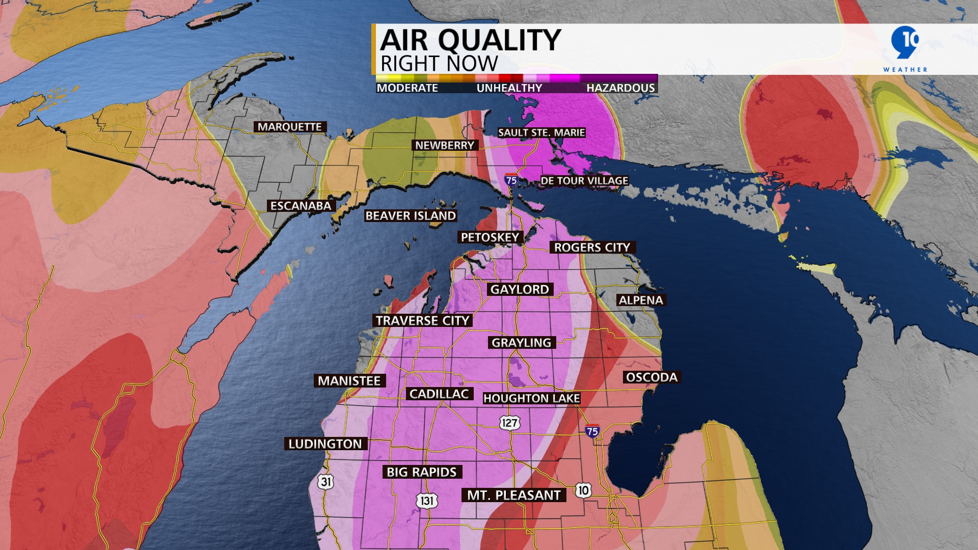 Wildfire haze creating ‘unhealthy’ and ‘hazardous’ air quality in ...