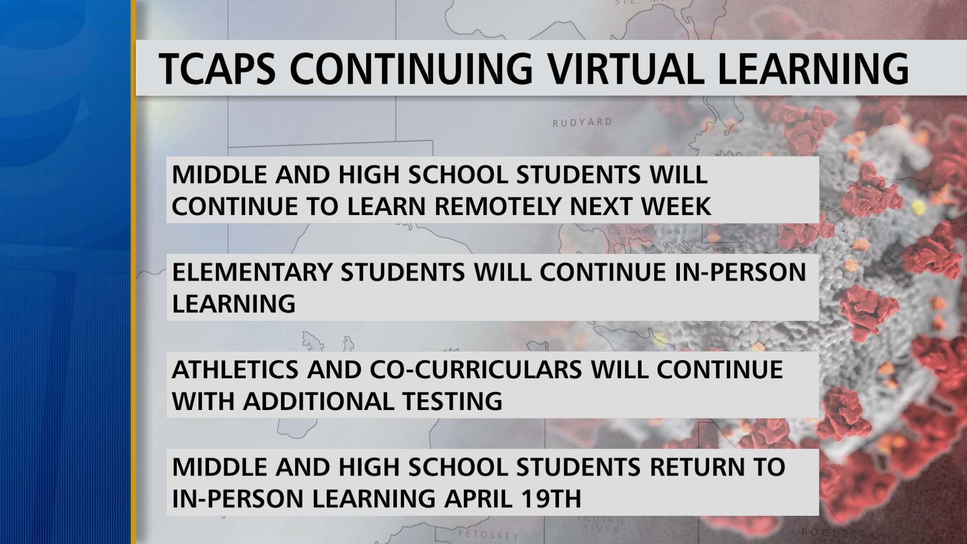 TCAPS High School and Middle School Students To Continue Virtual ...
