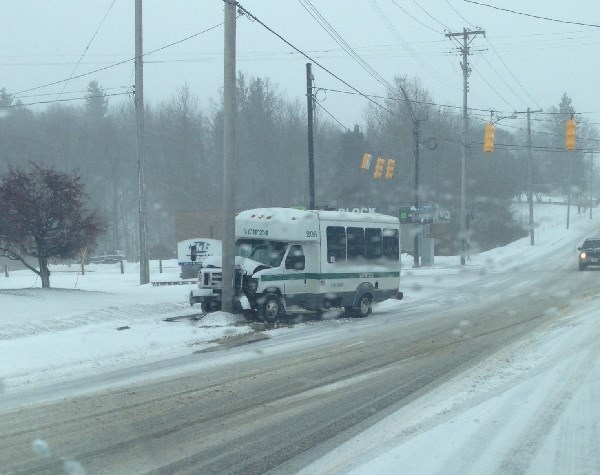 Cadillac Wexford Transit Authority Bus Hits Sign, Utility Pole – 9&10 News