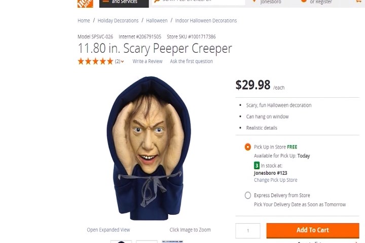 Home Depot Pulls ‘Scary Peeper Creeper’ Halloween Decoration From ...