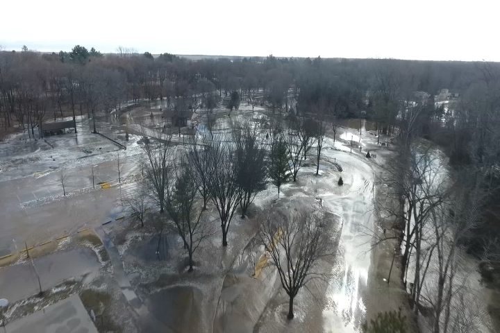 Northern Michigan from Above: Gladwin Flooding – 910News.com