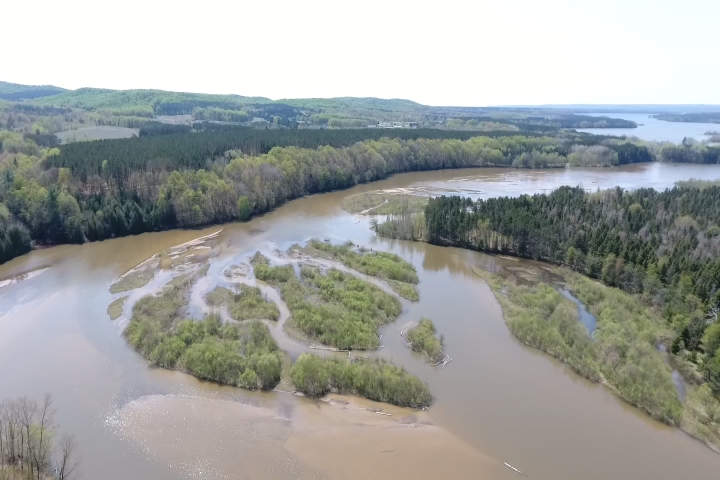 Northern Michigan from Above: Manistee River – 9&10 News