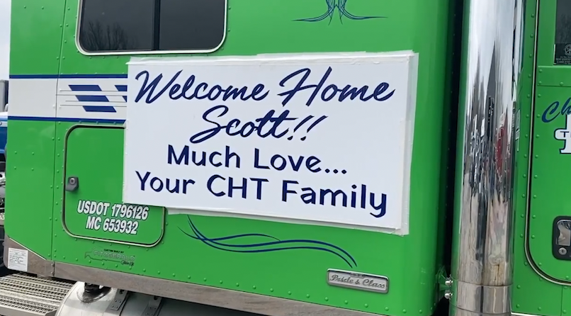 Houghton Lake Community Welcomes Home Scott Caron – 9&10 News