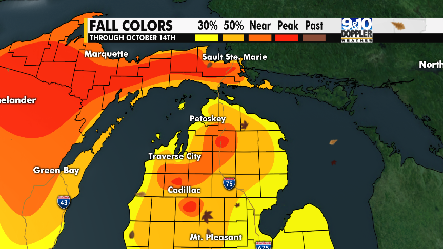 Fall Colors Popping Across Northern Michigan – 9and10News.com
