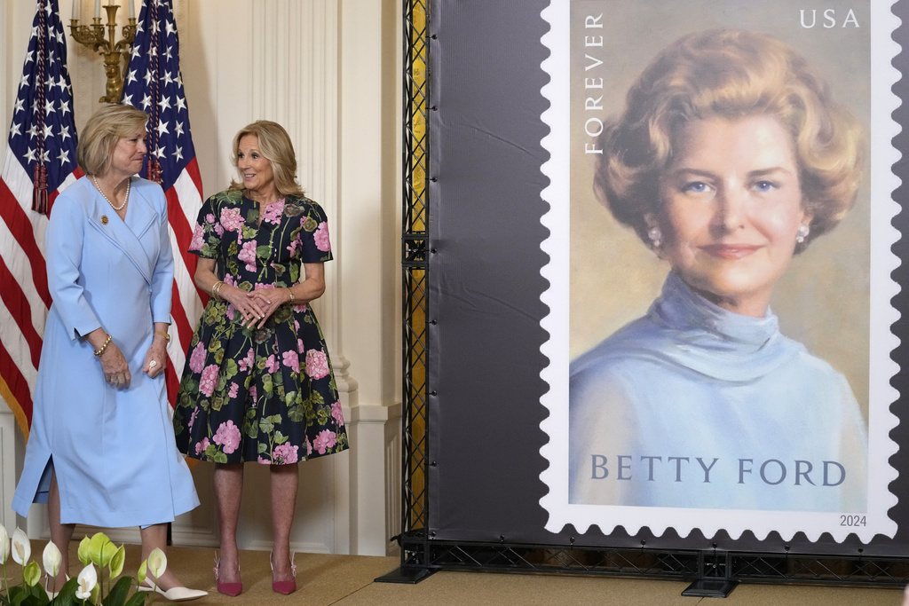 Betty Ford forever postage stamp unveiled at the White House ...
