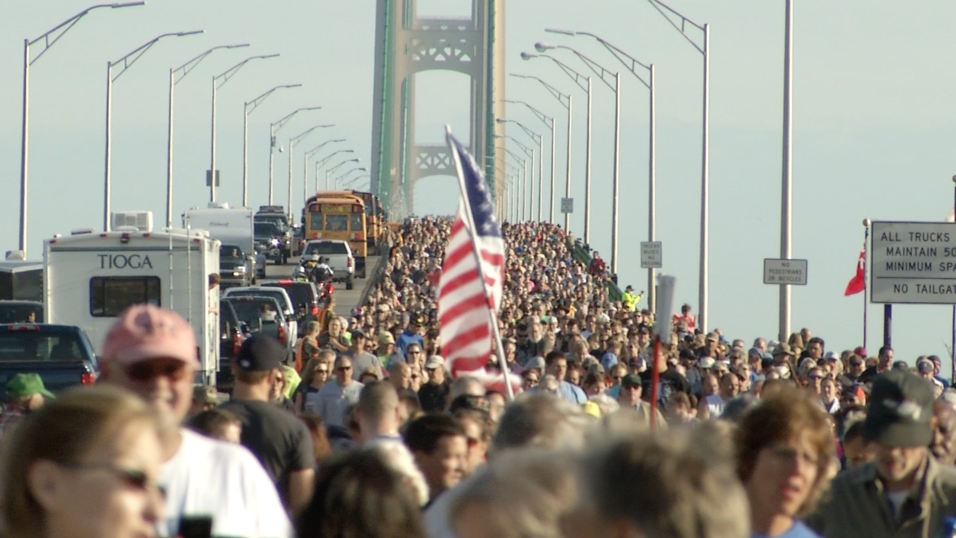 Man Walks Mackinac Bridge Walk In Honor Of Fallen Son 9and10 News