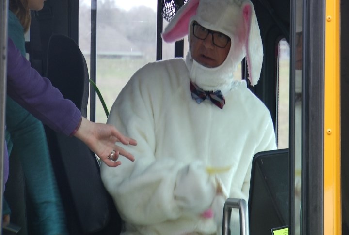 TCAPS Bus Driver Dresses Up As Easter Bunny For Students – 9&10 News
