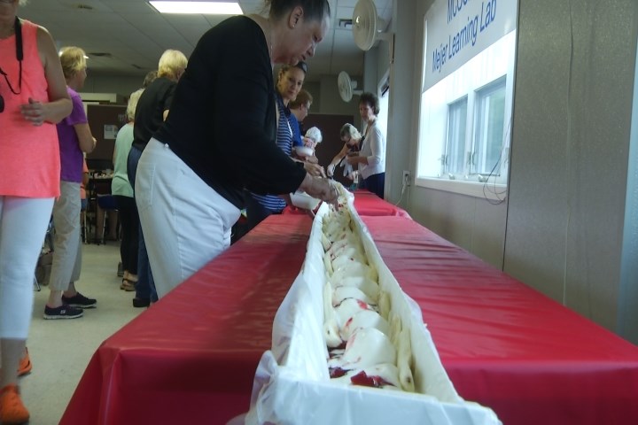 Families Enjoy 30-Foot Long Ice Cream Sundae At Manistee Senior Center ...