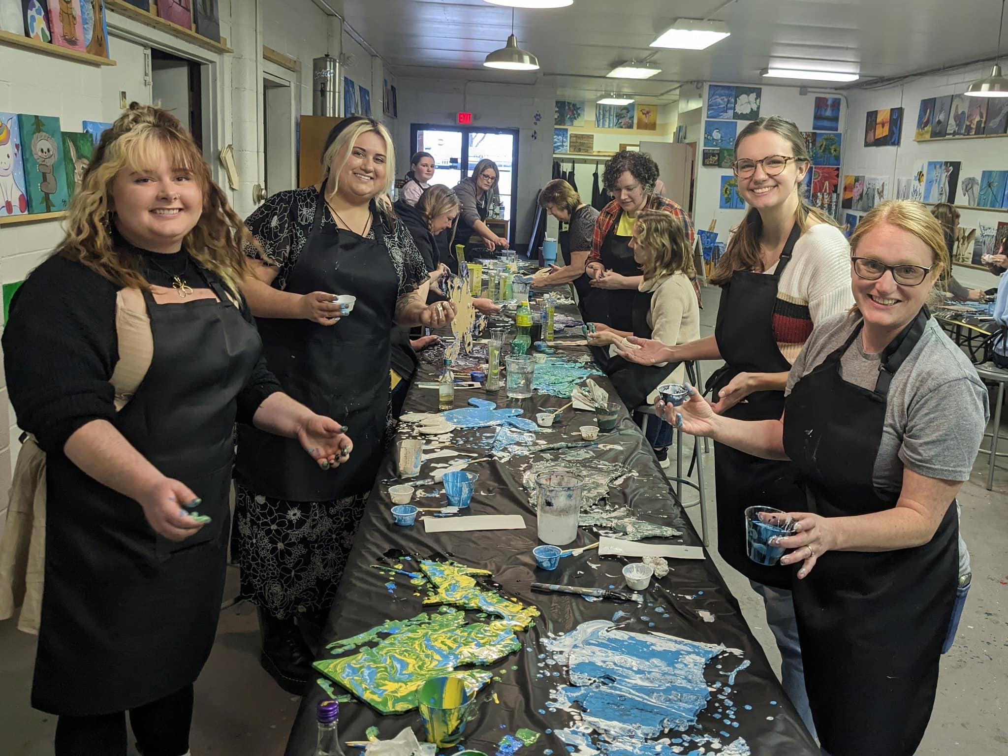 Enjoy a few sips while you create your masterpiece at Wine & Canvas in ...