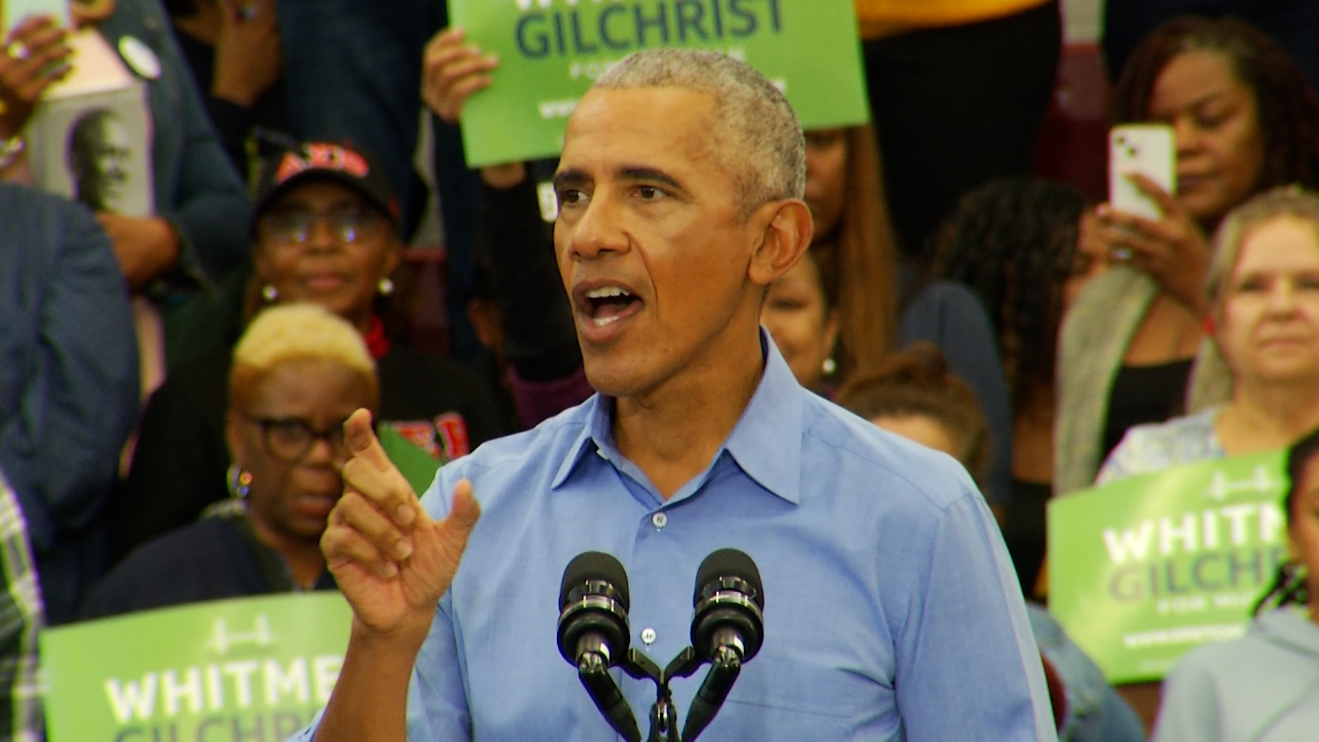“I’m here to ask you to vote,” Former President Obama Rallies in ...