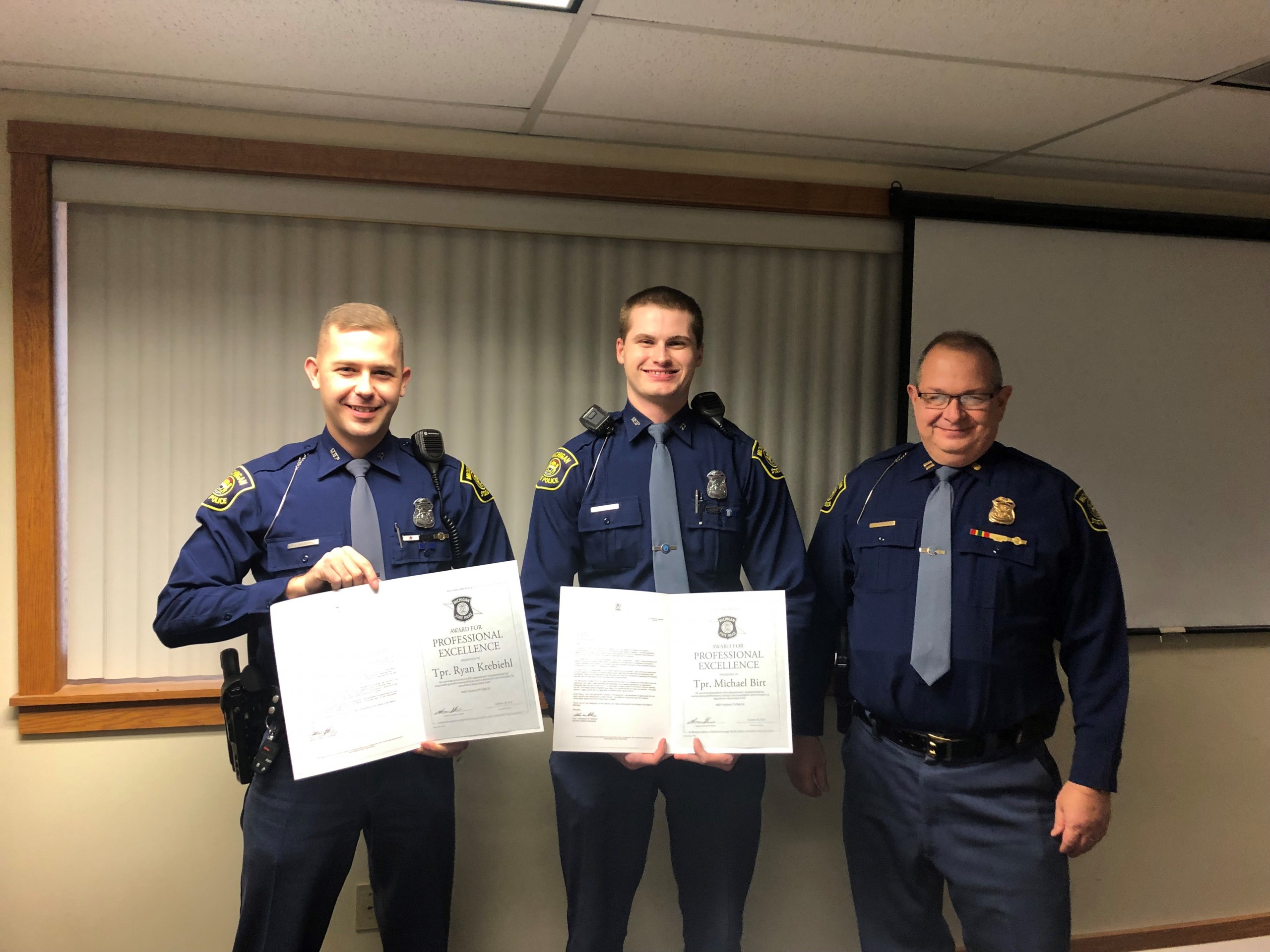 MSP: Cadillac Troopers Receive MSP Professional Excellence Award – 9&10 ...