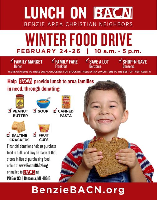 BACN Hosts Winter Food Drive Feb. 24-26 – 9&10 News