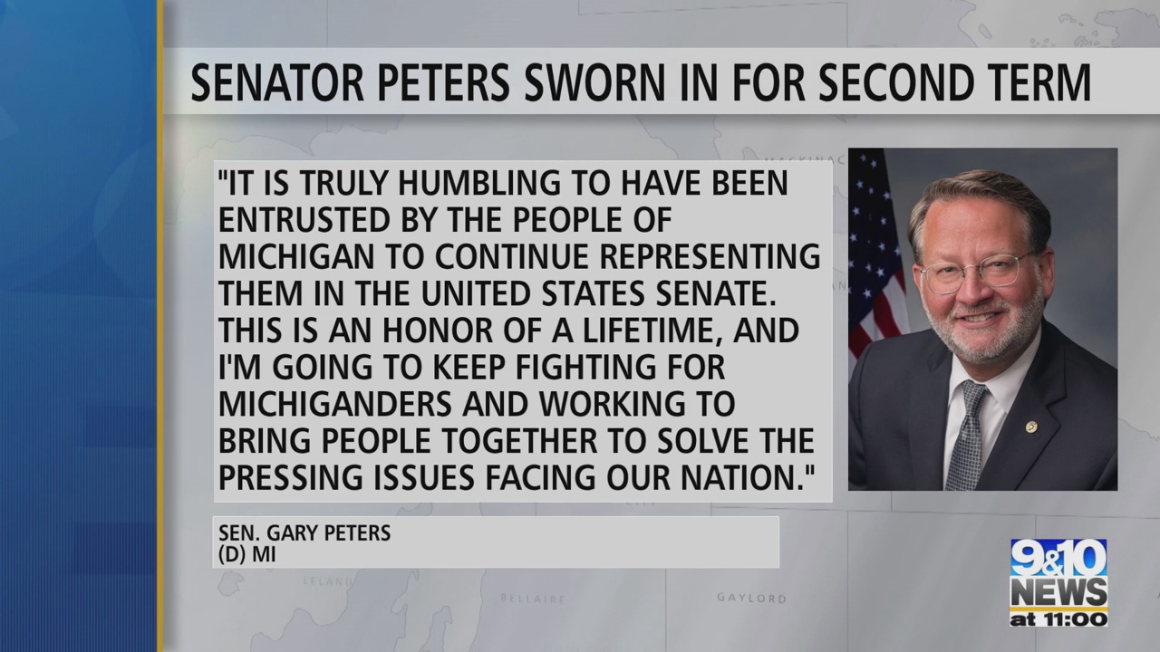 Senator Gary Peters Sworn In To Second Term – 9&10 News
