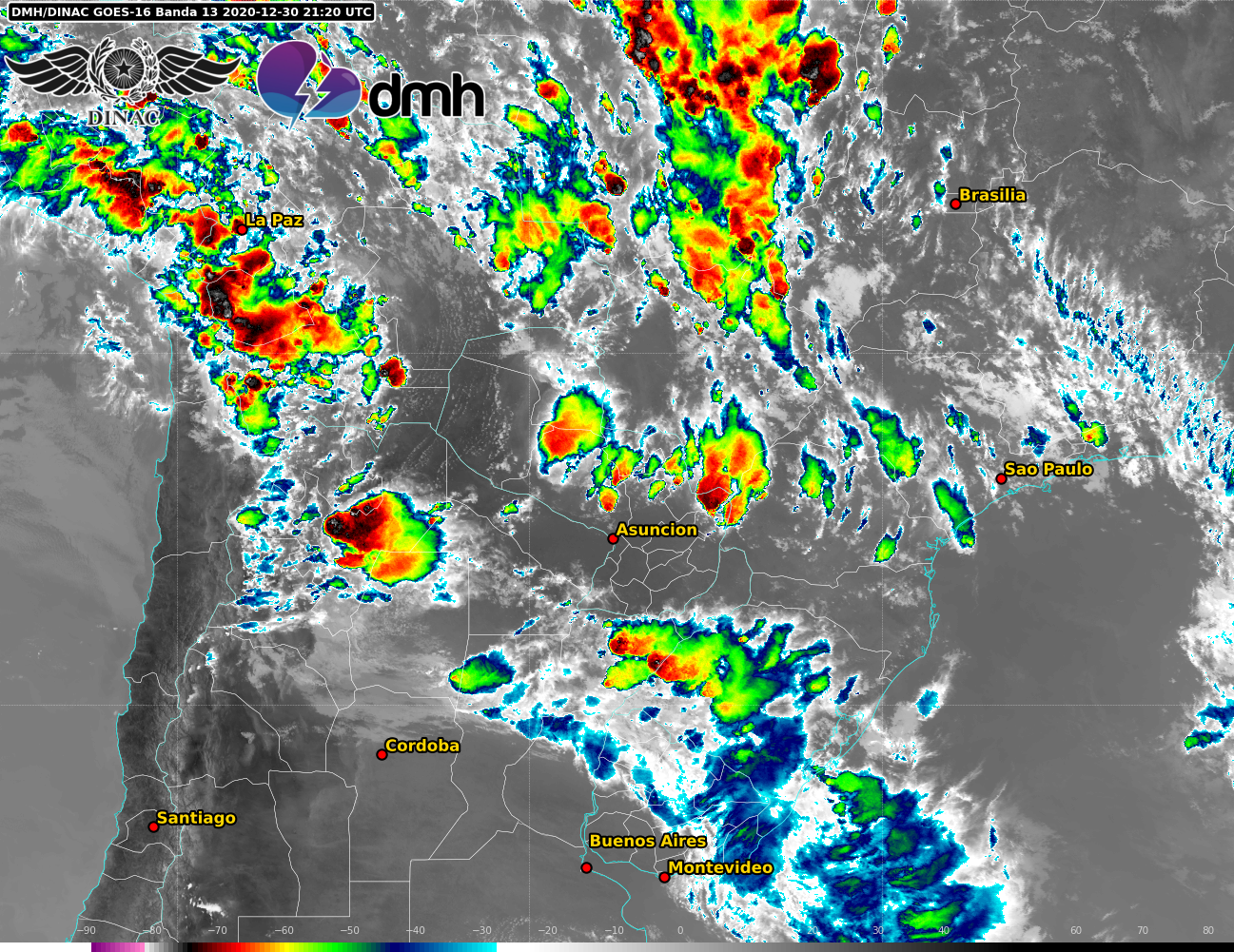 Alerta de tormenta para 9 departamentos - Nacionales - ABC Color