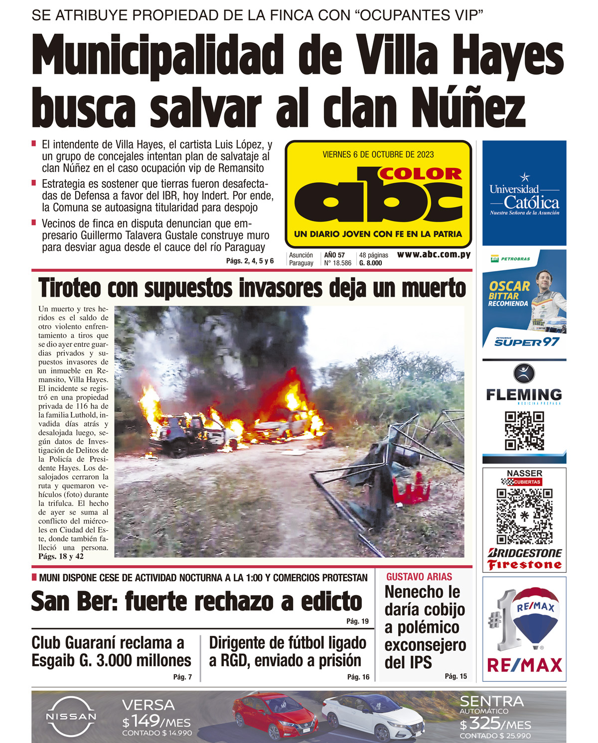 Diario ABC Color: Resumen de los títulos principales del 6 de octubre ...