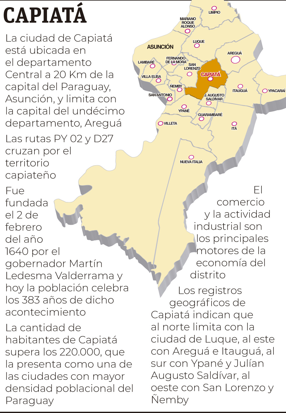 Celebran 383 años de Capiatá y día de su protectora - Nacionales - ABC ...