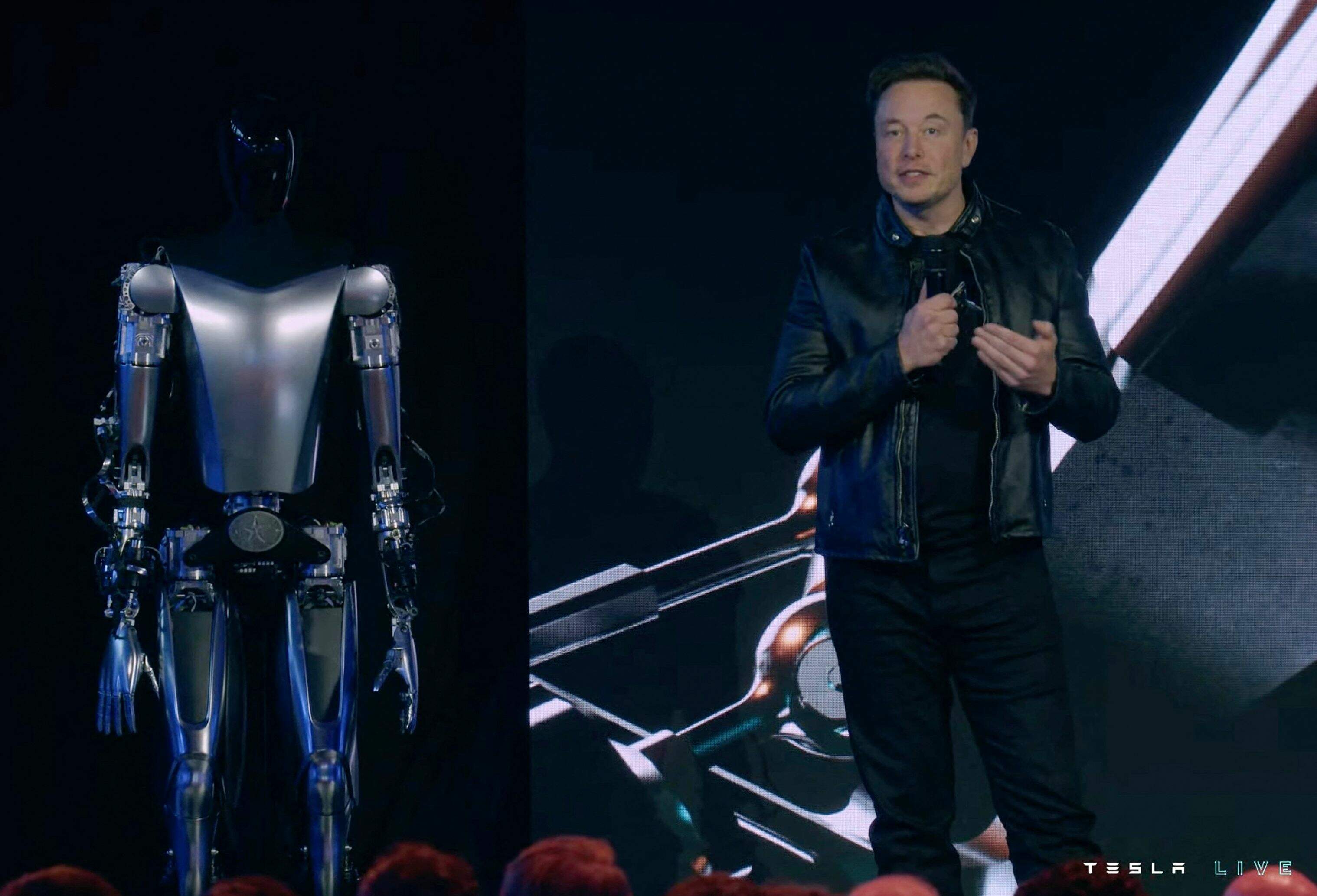 Elon Musk revela un prototipo de robot humanoide que riega las plantas ...