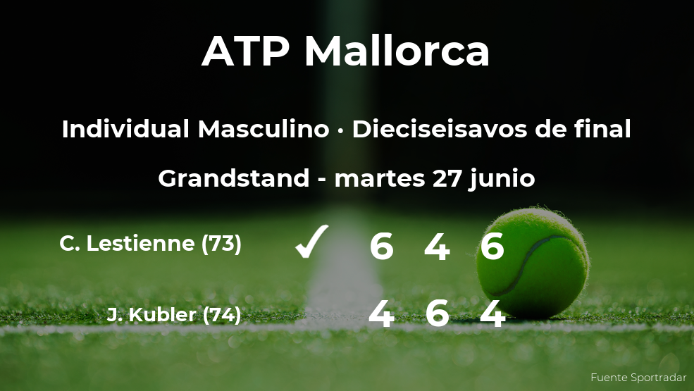 Constant Lestienne pasa a la siguiente ronda del torneo ATP 250 de ...