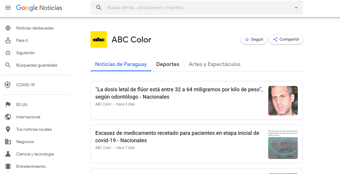 Espectáculos en ABC Color