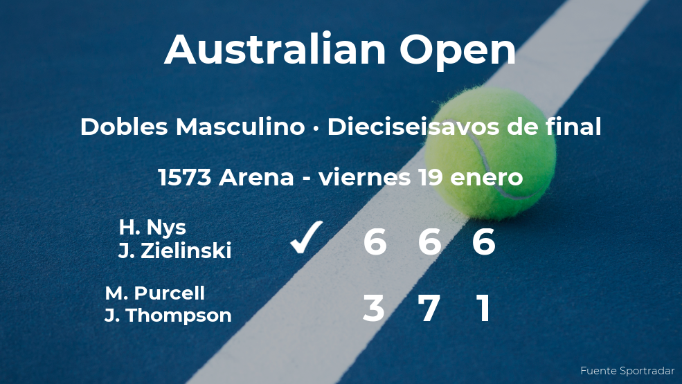Purcell y Thompson se despiden del torneo de Melbourne - Tenis - ABC Color