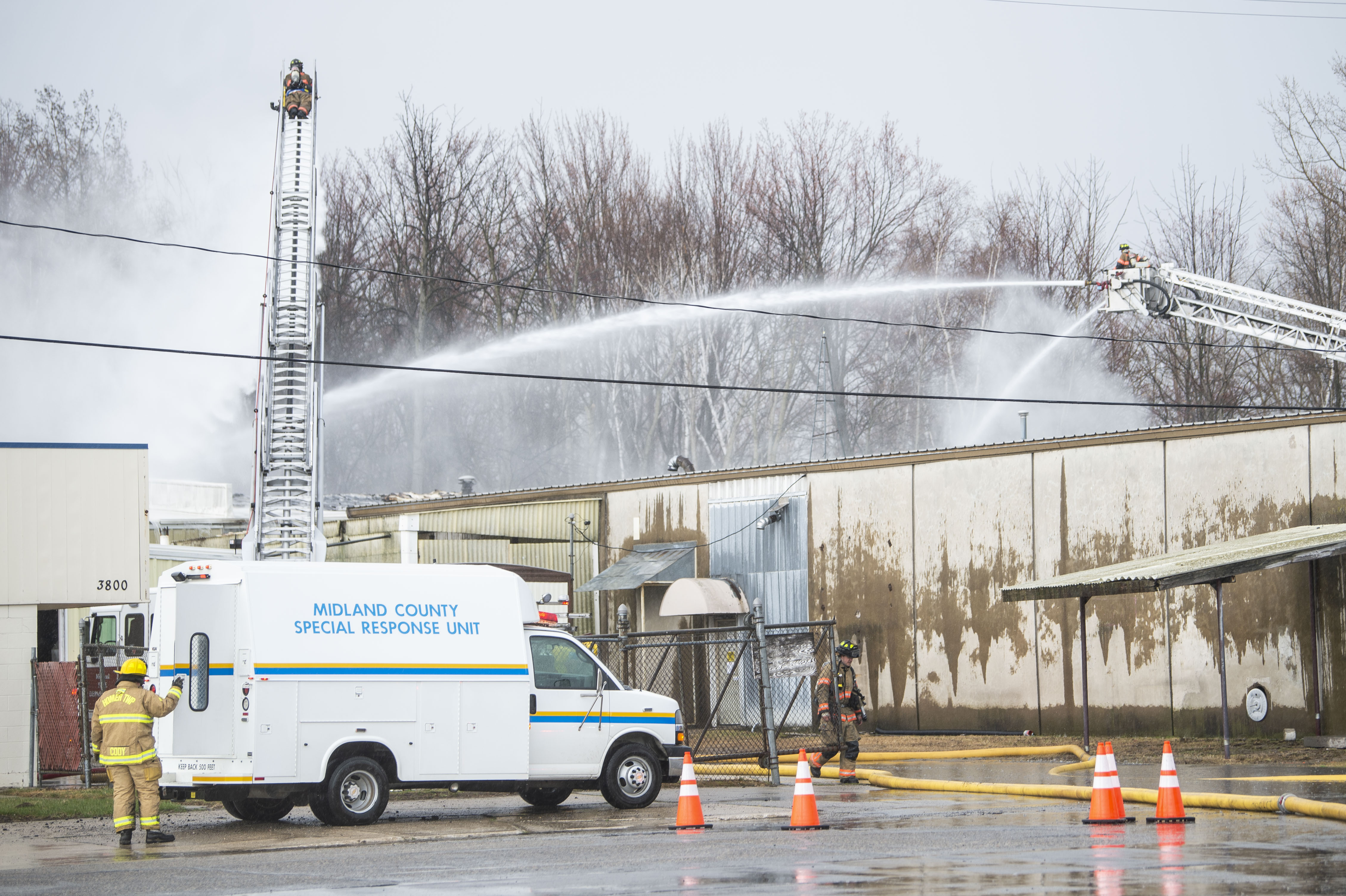 Firefighters battle blaze at Midland Compounding and Consulting - mlive.com