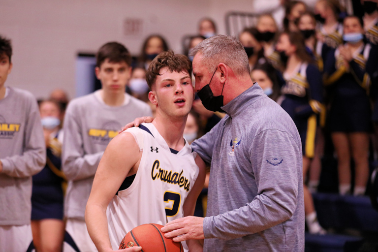 Notre Dame boys basketball hosts Bangor on Jan. 25, 2022 ...