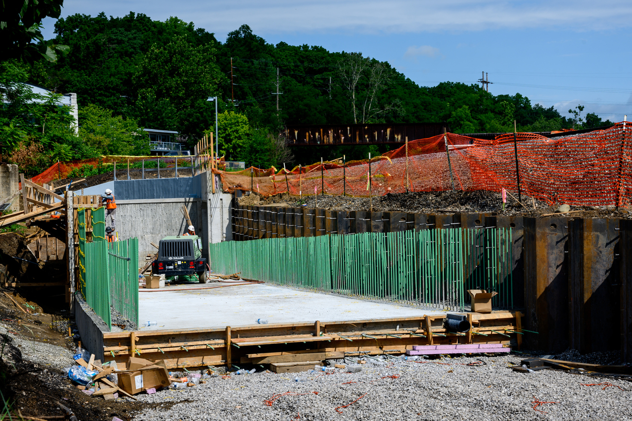 Culverts complete, pedestrian tunnel under construction near Argo Dam ...