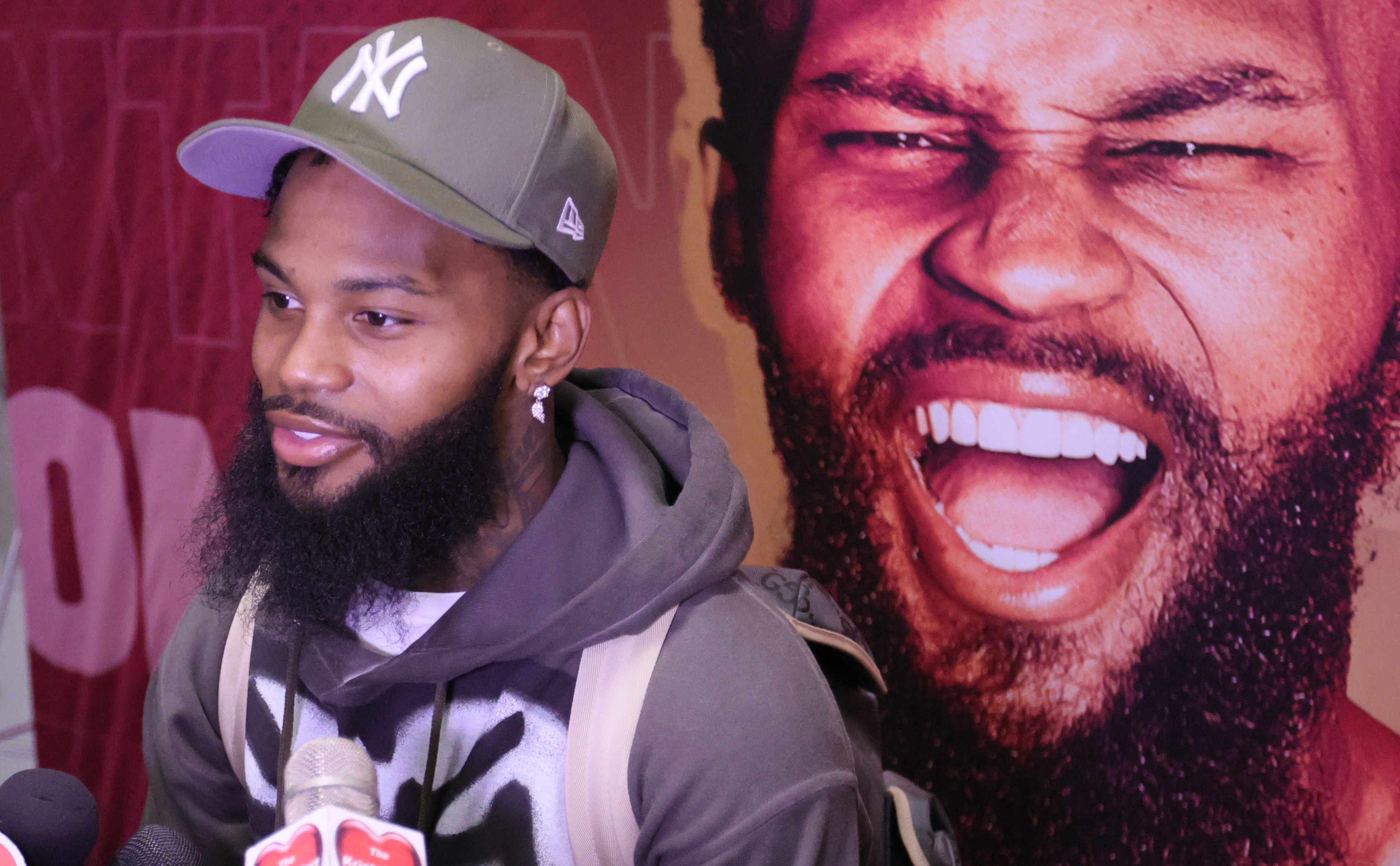 Boxer Montana Love works out with undercards preparing for hometown ...