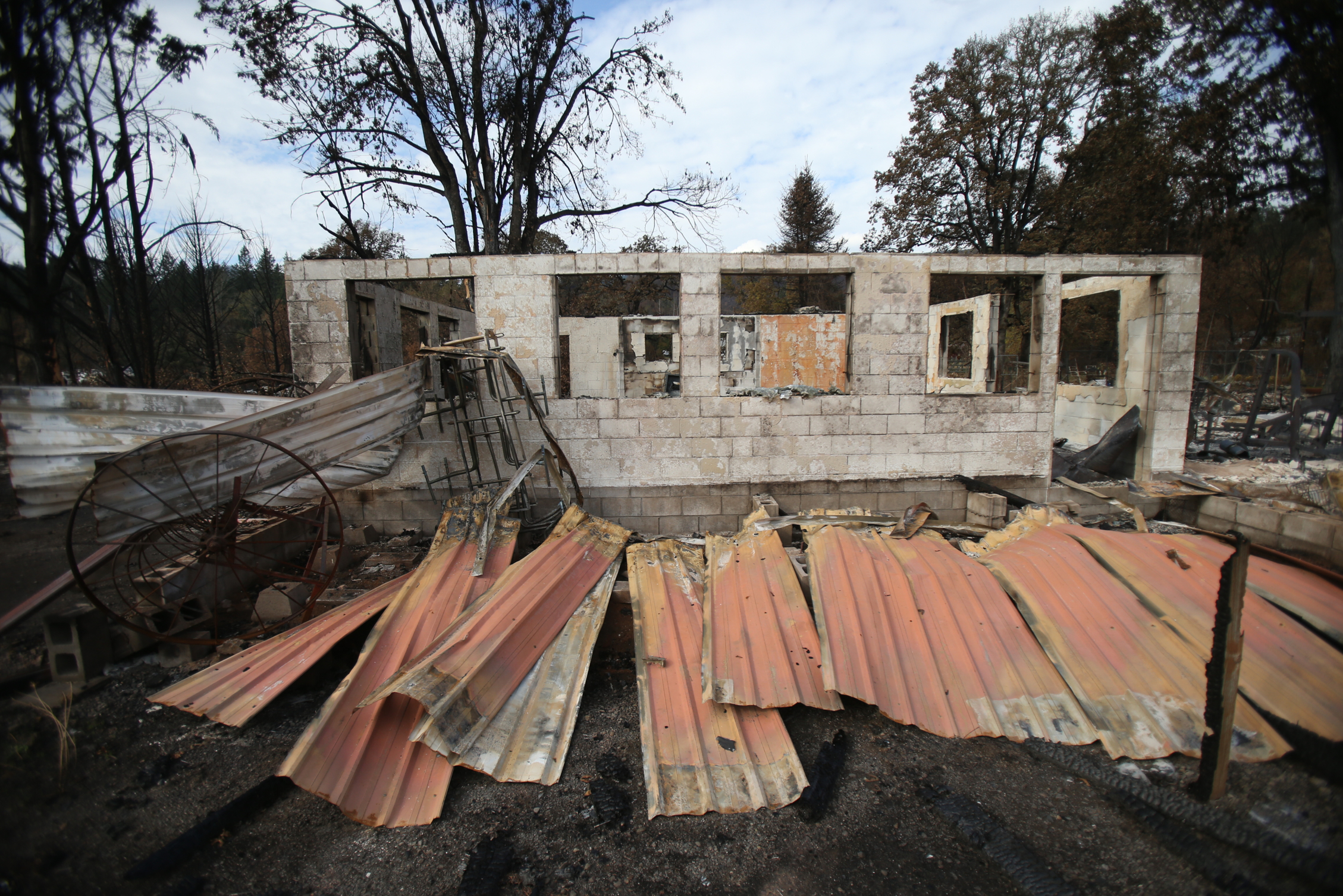 Wildfire damage in Gates, Sept. 21, 2020 - oregonlive.com