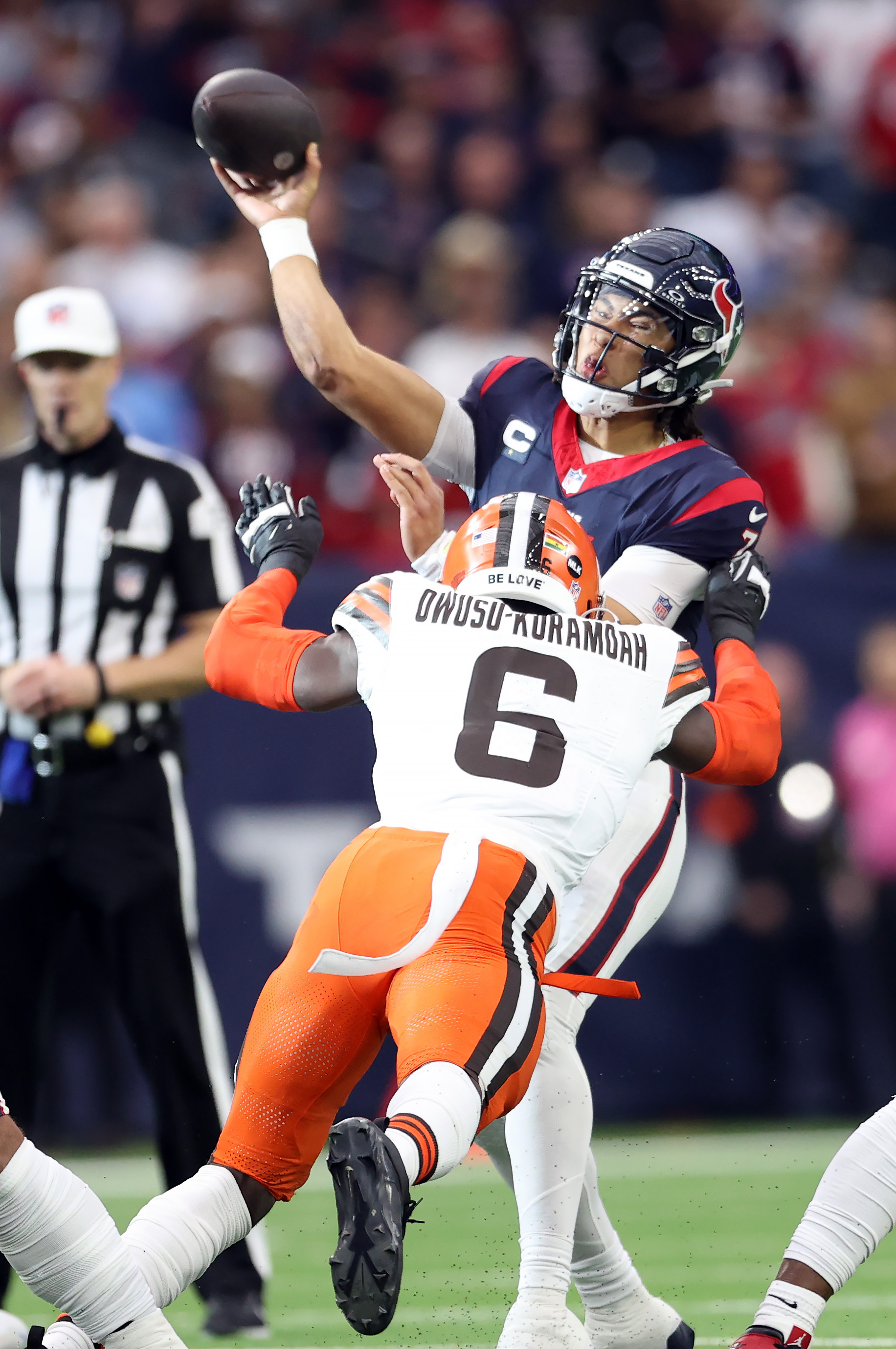 Houston Texans quarterback C.J. Stroud vs. the Cleveland Browns ...