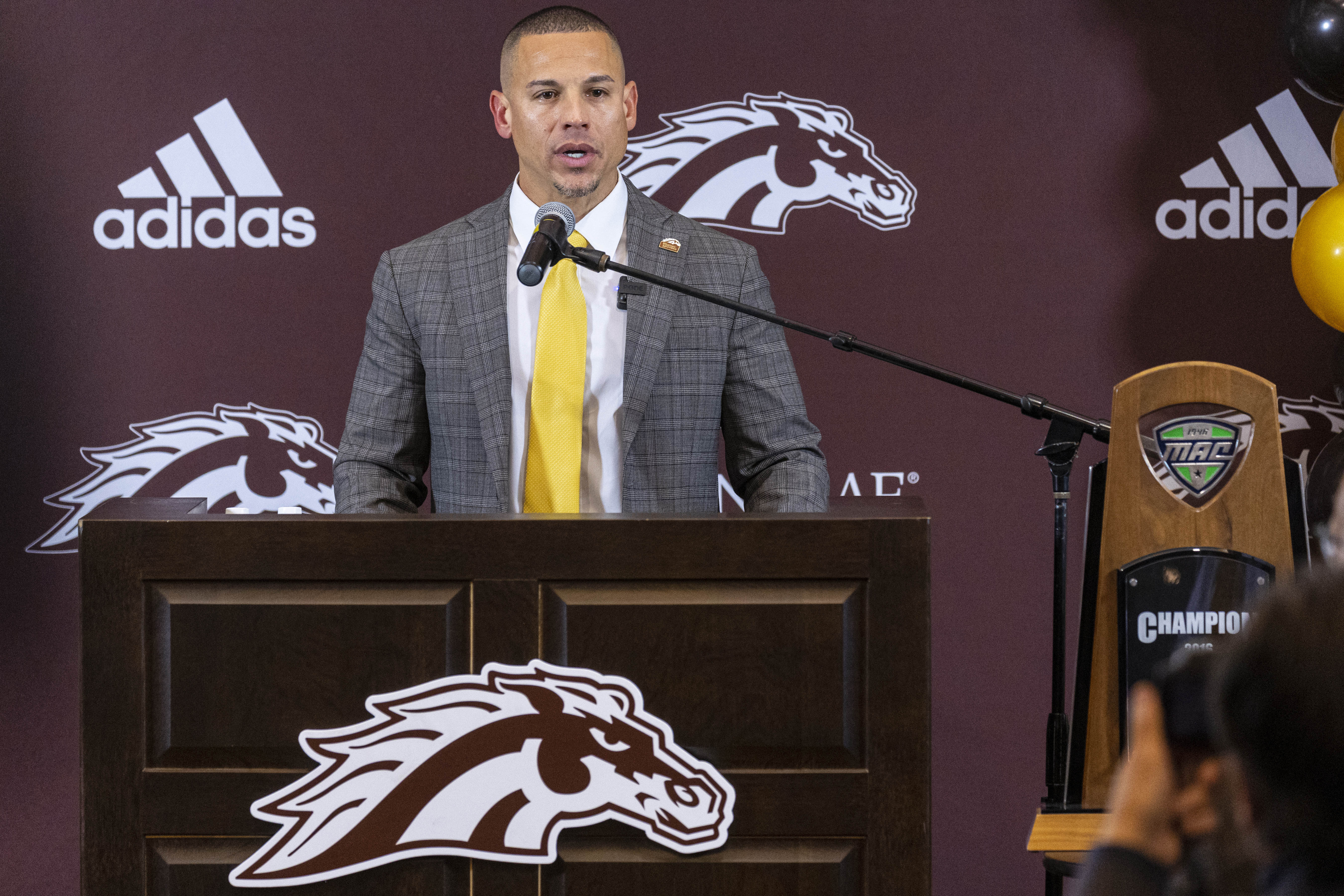 Western Michigan football introduces new head coach Lance Taylor ...