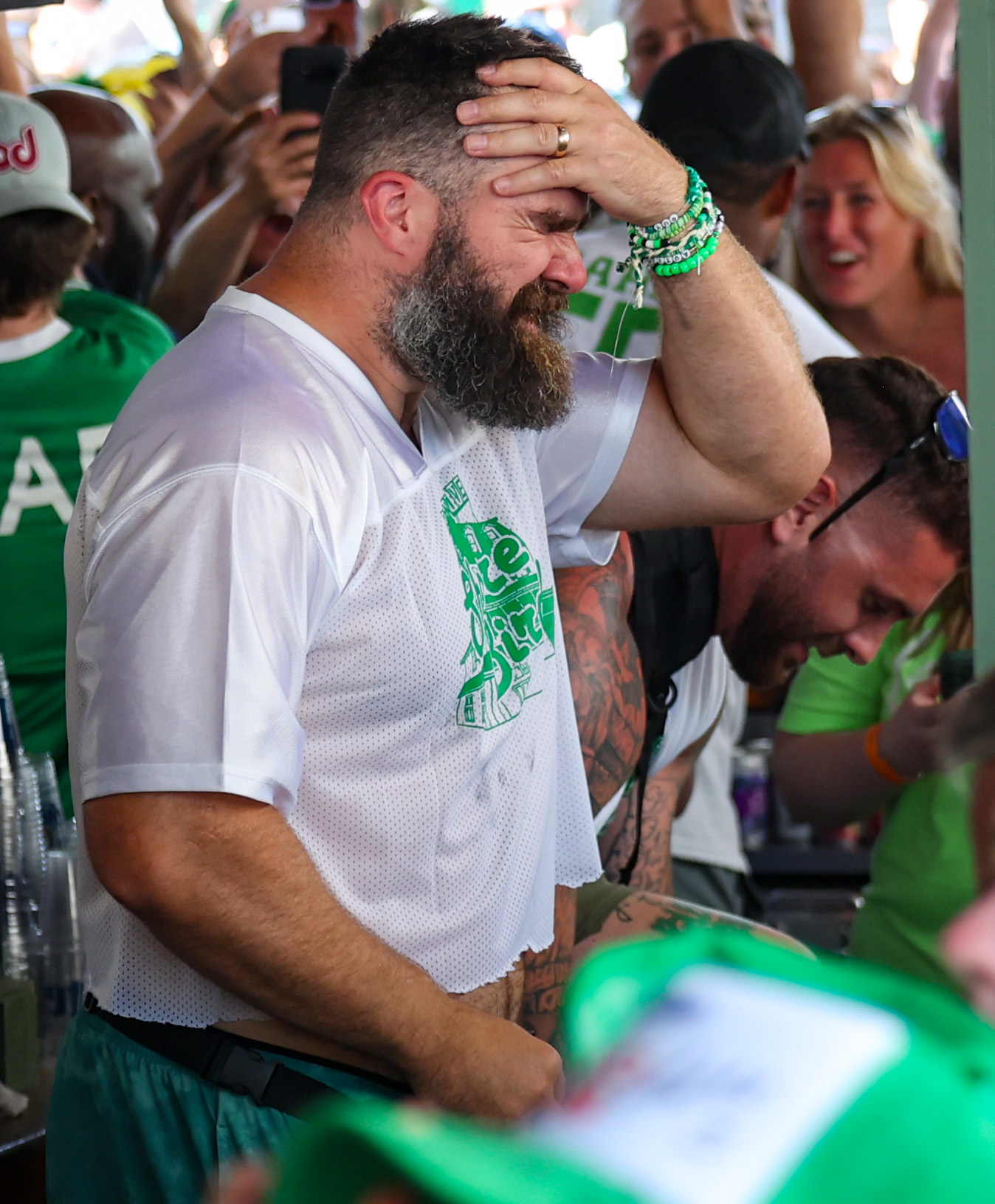 Jason Kelce 4th Annual Celebrity Bartender fundraiser at the Jersey ...