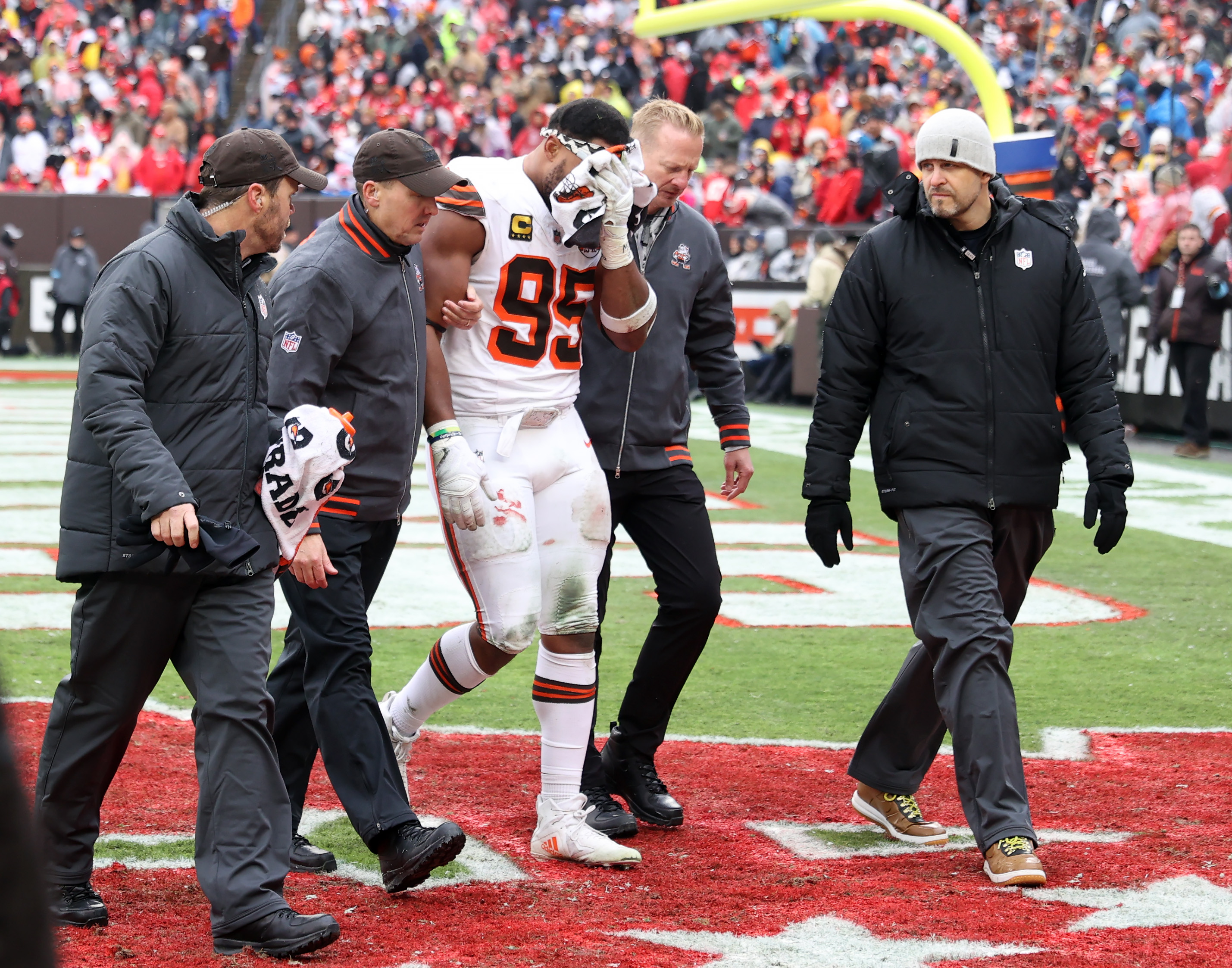 Cleveland Browns DE Myles Garrett vs. the Kansas City Chiefs, December ...