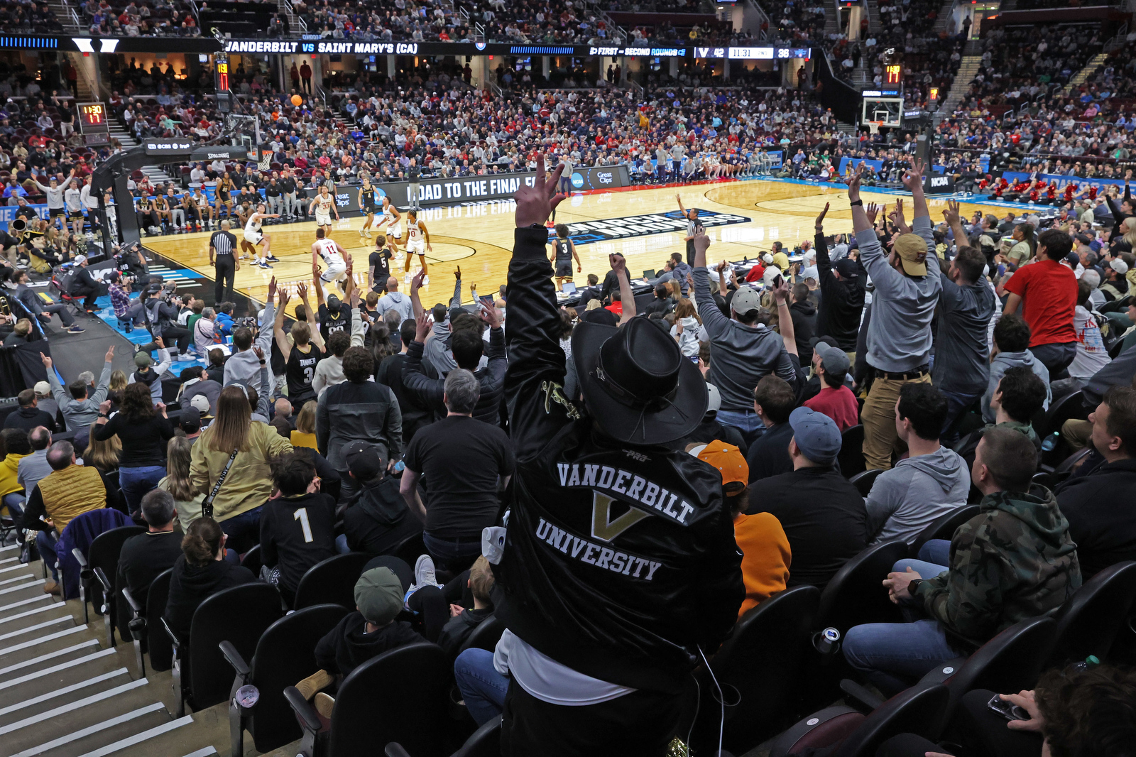 St. Mary's vs Vanderbilt, first round, NCAA basketball, March 21, 2025 ...