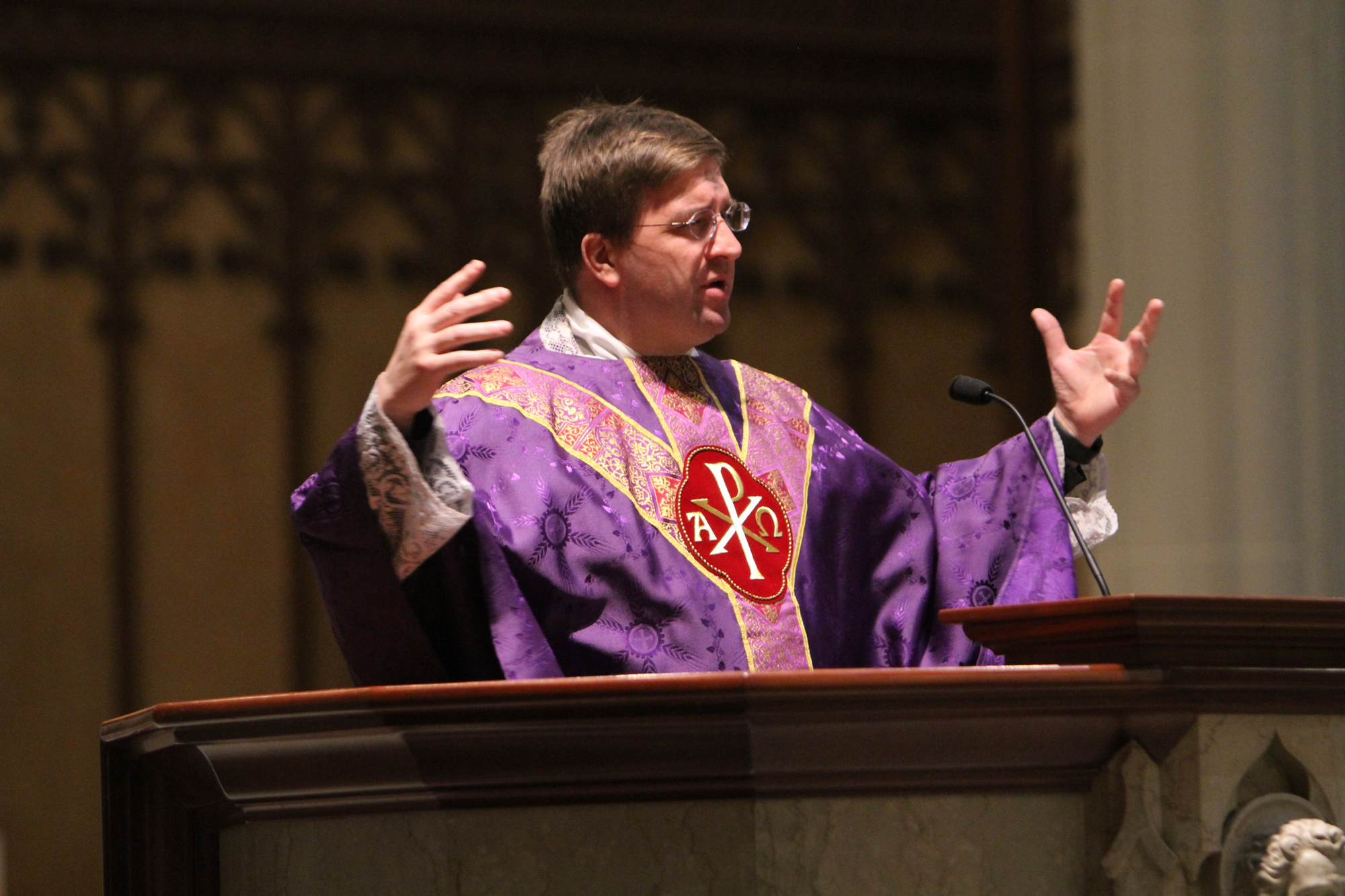 Ash Wednesday service at the Cathedral of St. John the Evangelist ...