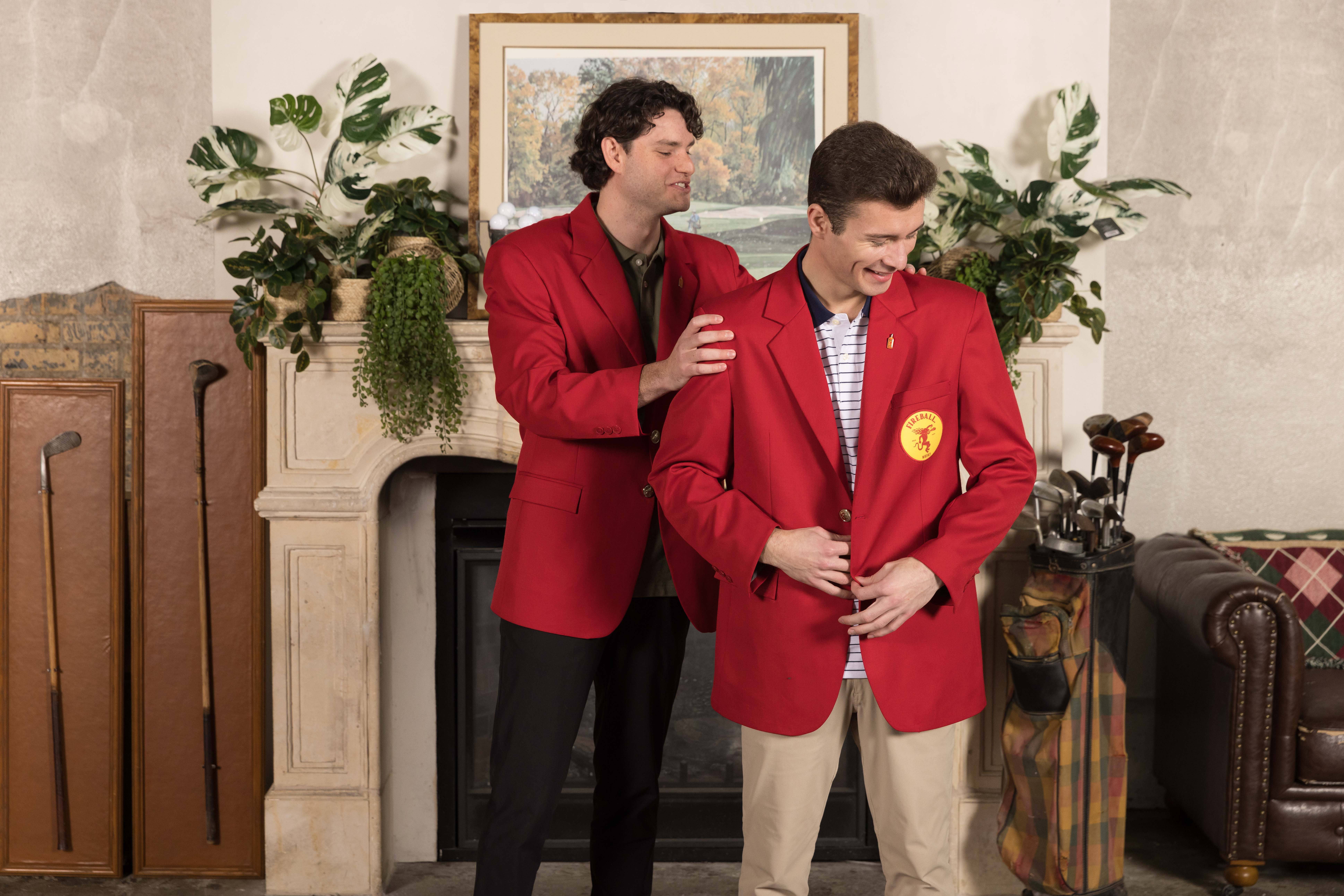 Fireball Red Jacket for the 2023 Masters Tournament in Augusta, Georgia ...