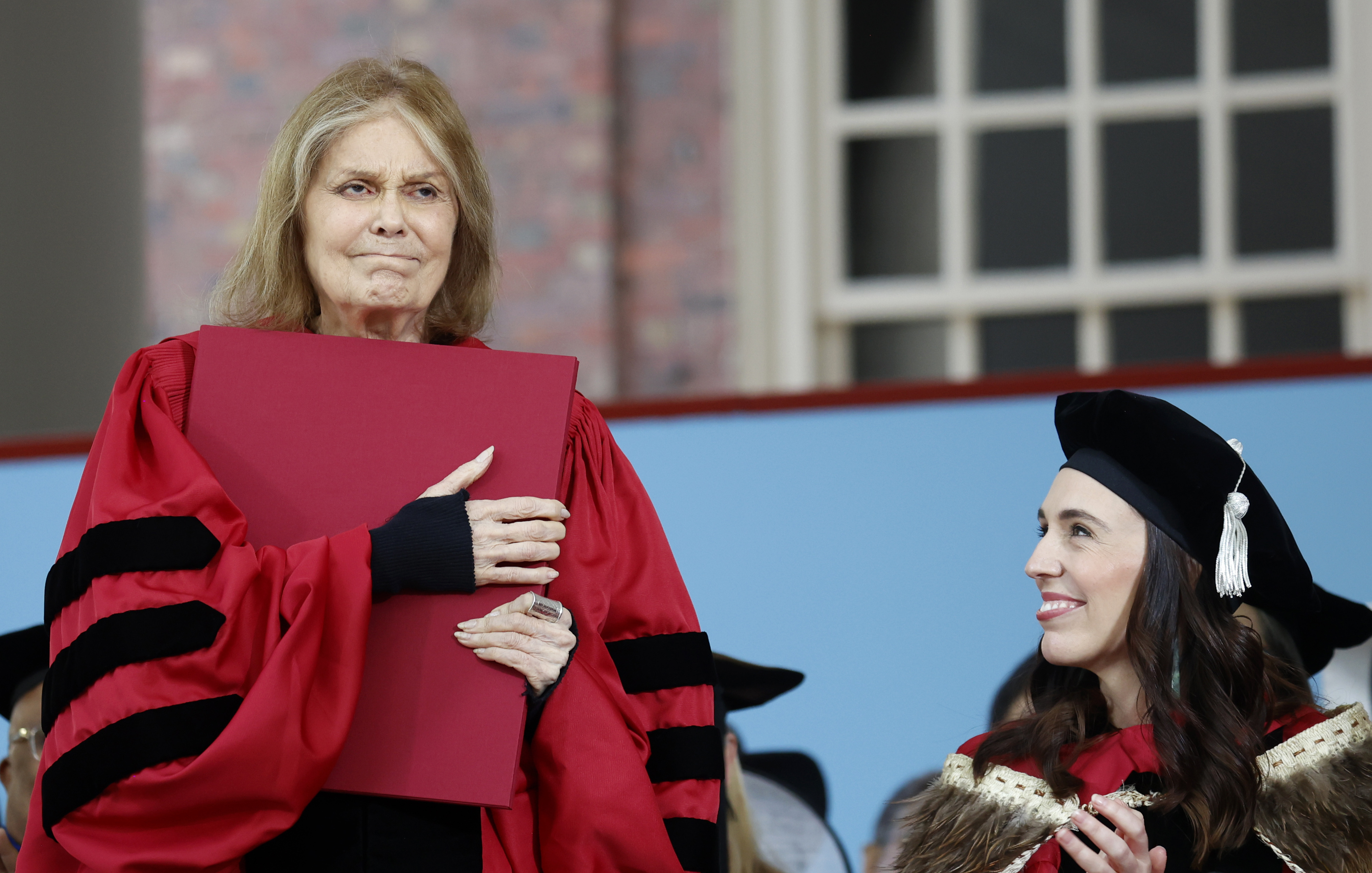 New Zealand Prime Minister Jacinda Ardern at Harvard University ...