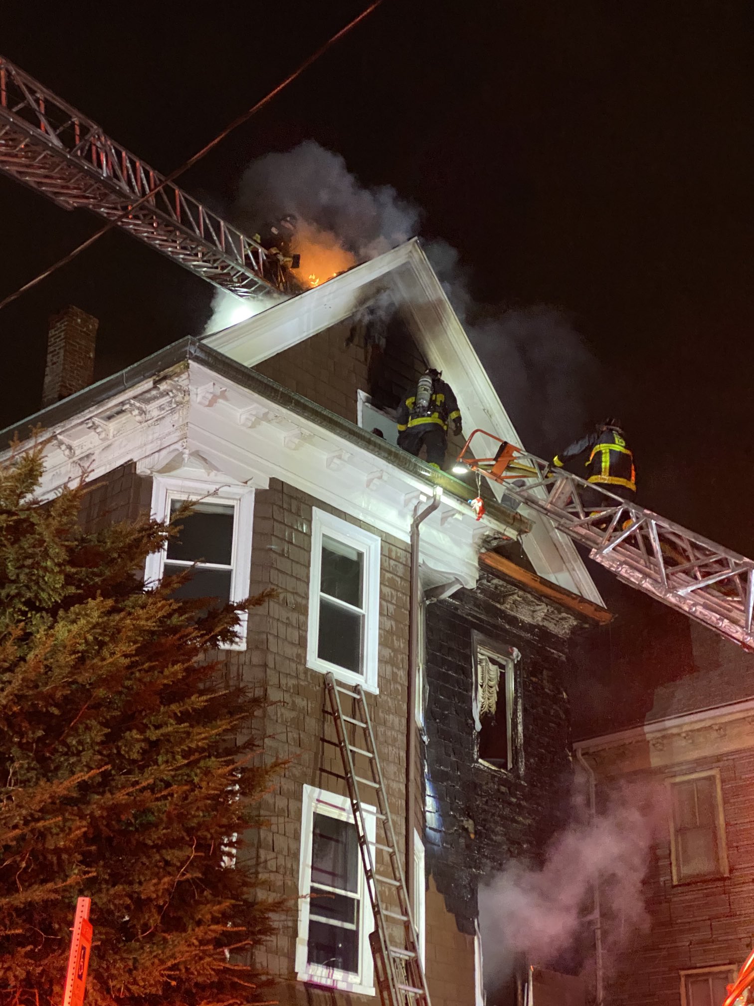 2-alarm fire in Boston displaces 12 residents and dog, injures person ...