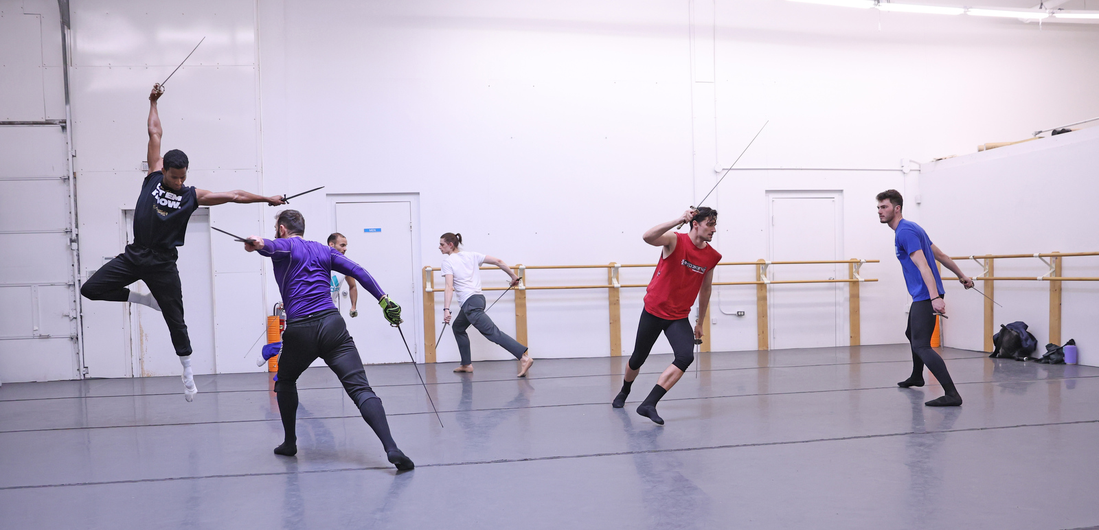 Cleveland Ballet sword-fighting training - cleveland.com