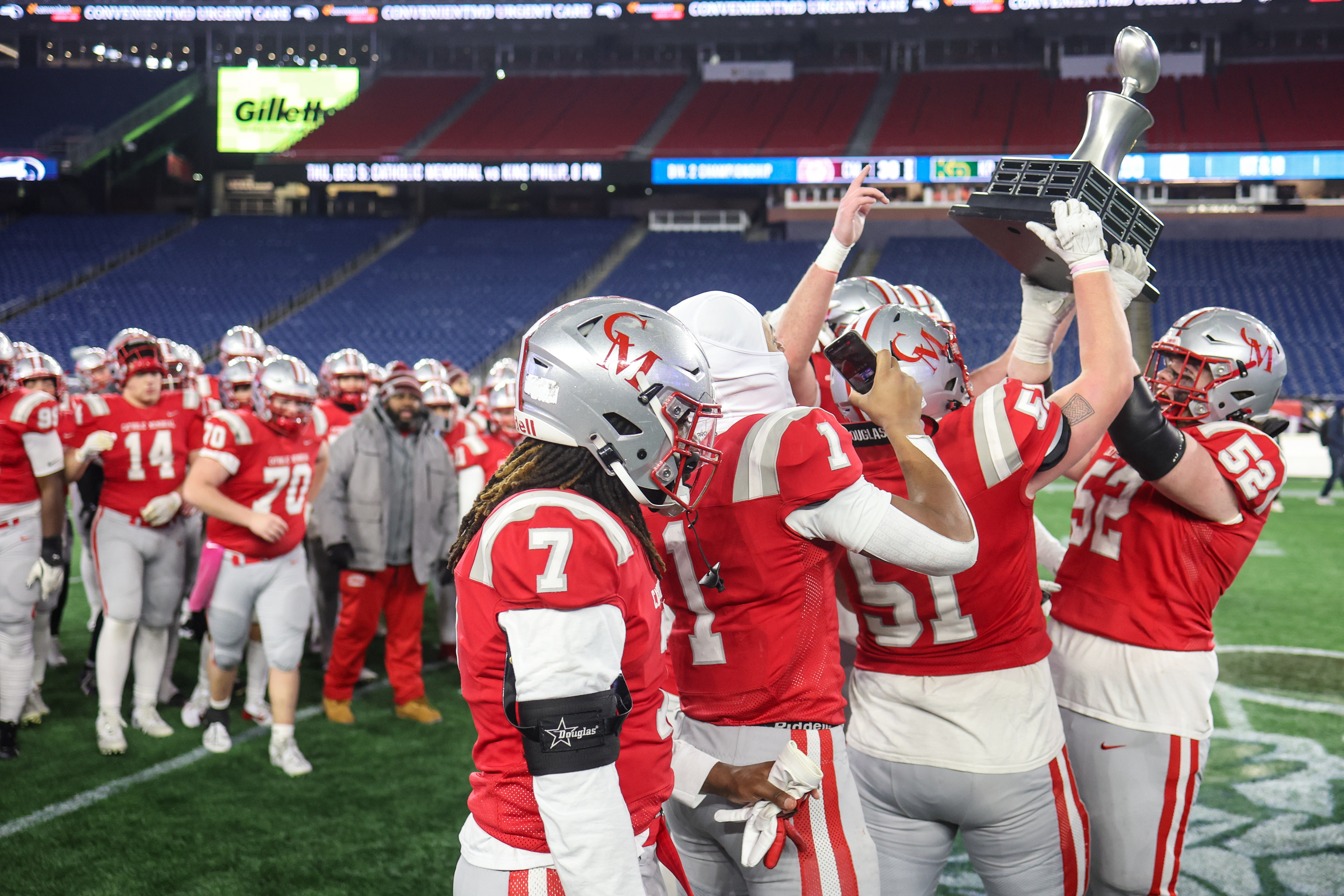 MIAA Div. 2 state championship football Catholic Memorial vs. King ...