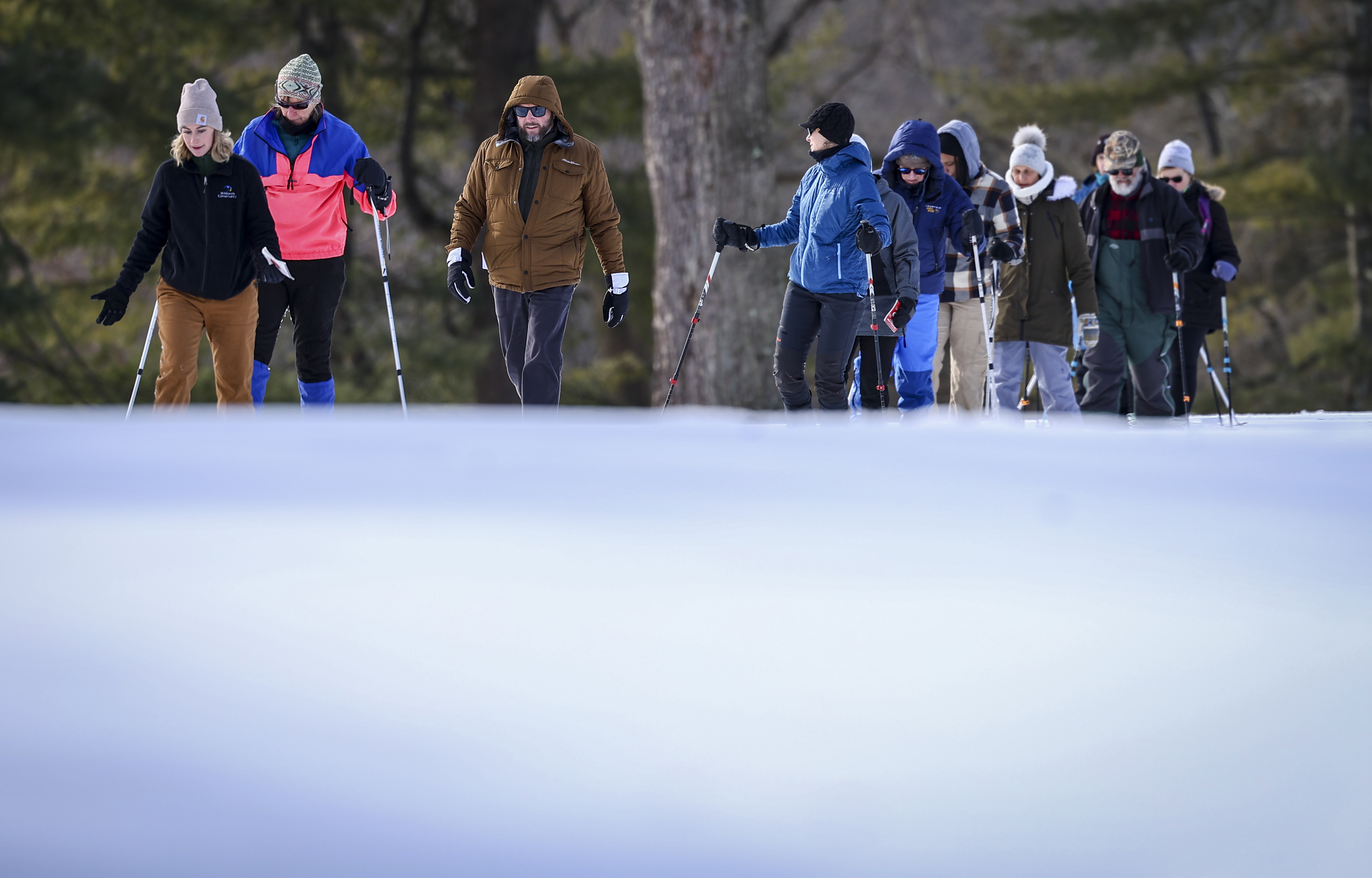 Taking in the winter scenery with snowshoes - lehighvalleylive.com