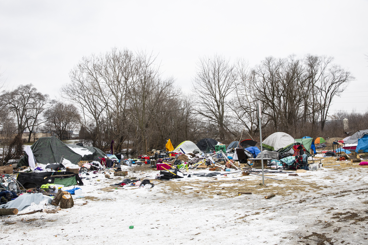 Mills Street homeless encampment in Kalamazoo - mlive.com