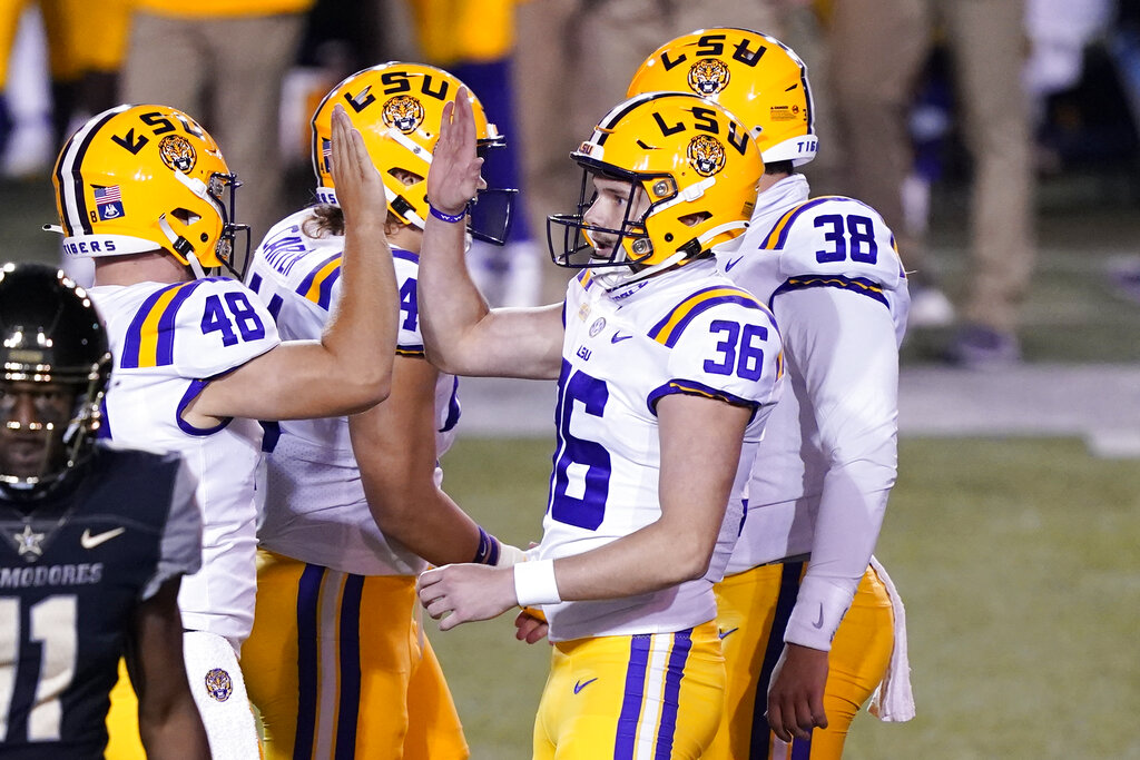 LSU kicker Cade York picked by the Cleveland Browns, April 30, 2022 ...