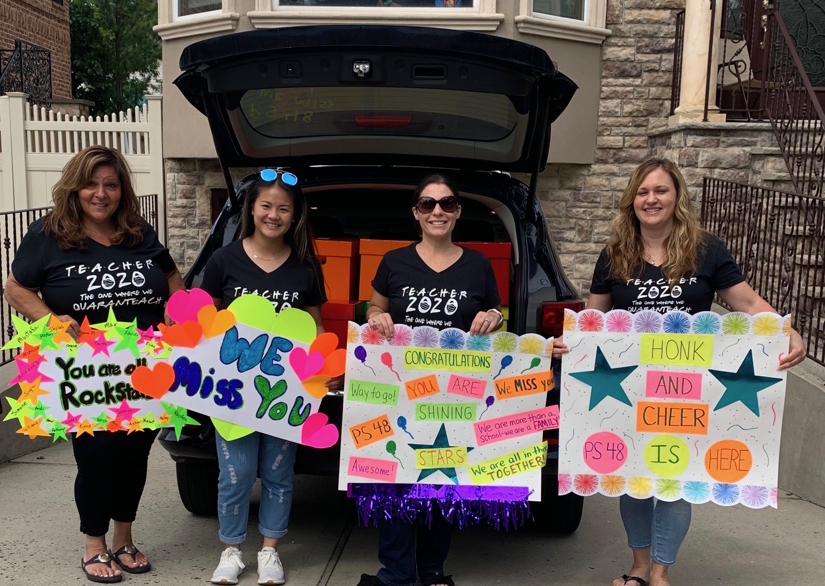 PS 48 teachers drive-by to surprise students for end of school year ...