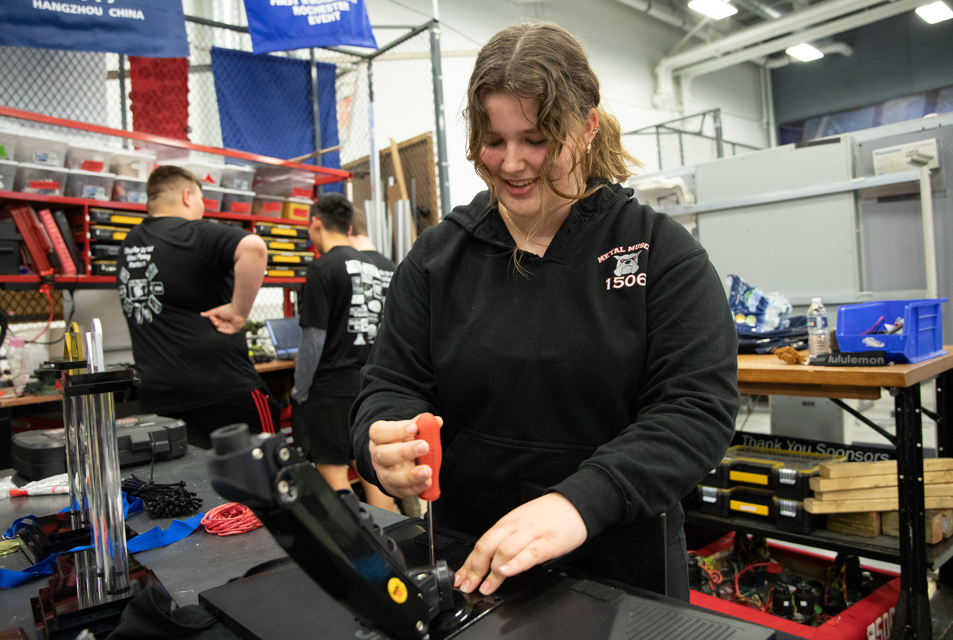 See photos of robotics state champions Metal Muscle as they prepare for ...