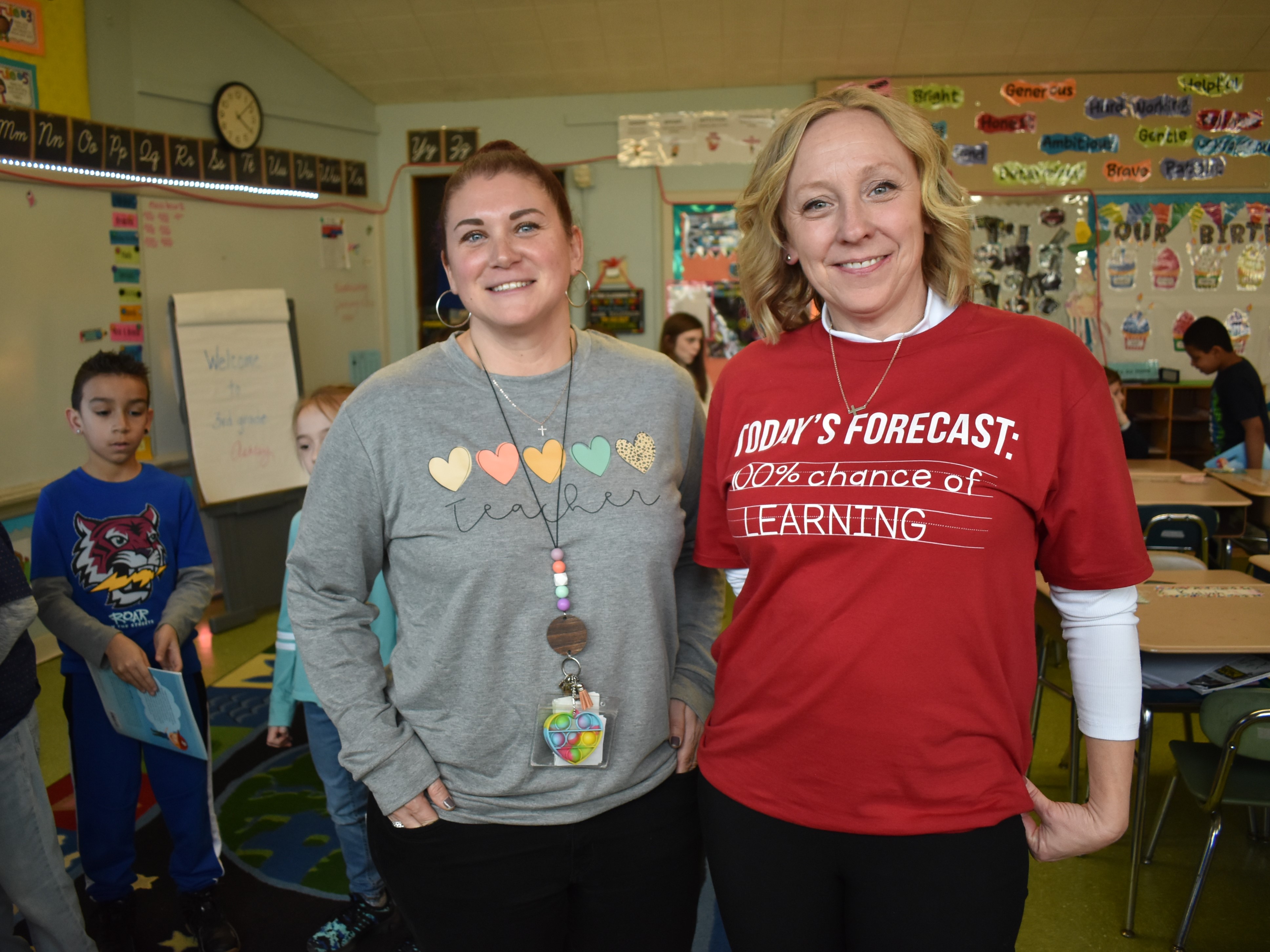 Meteorologist Ashley Baylor at Franklin Ave school - masslive.com